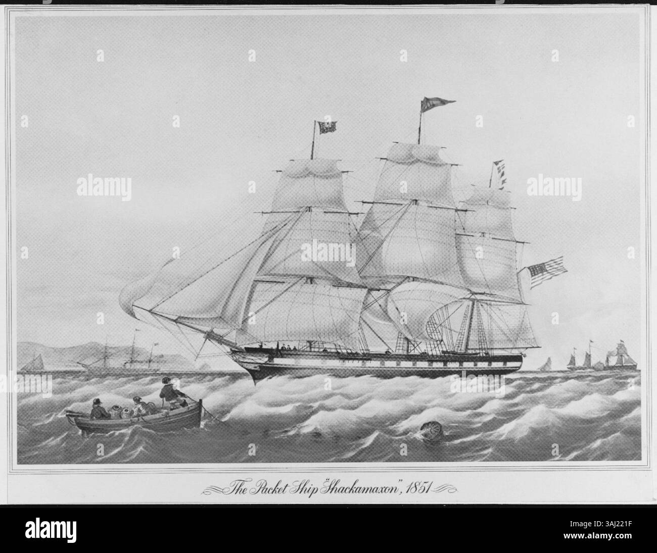 This 1851 lithograph by John R. Isaac, based on a painting by C.P ...