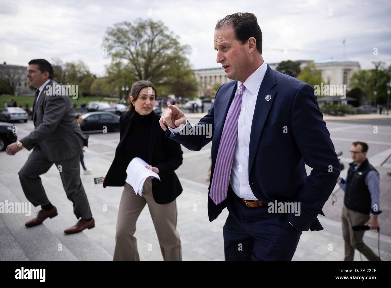 Rep. August Pfluger (R-Texas) arrives for a vote at the U.S. Capitol ...