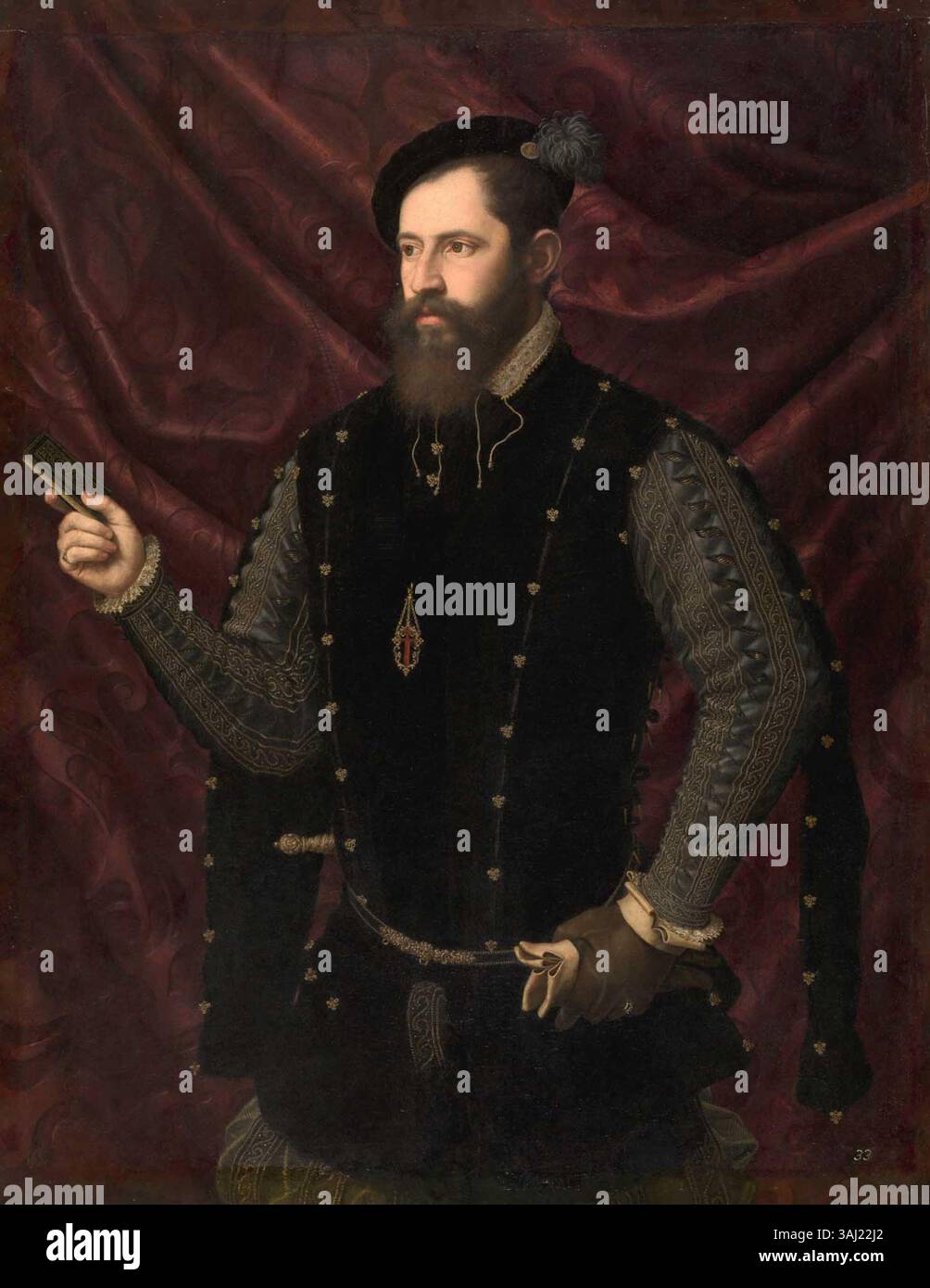 Portrait of a Knight of the Order of Santiago, painted by Juan de ...