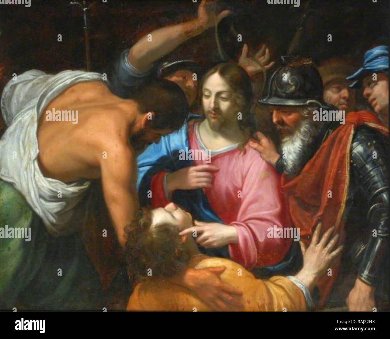 This painting, created between 1600 and 1630 by the Circle of Louis ...