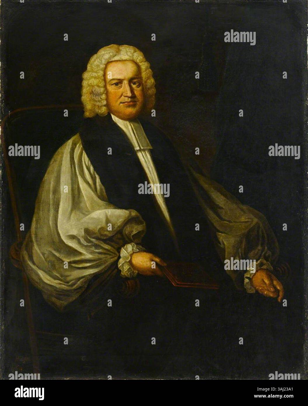 This 1764 oil portrait by Thomas Hudson depicts Richard Osbaldeston ...