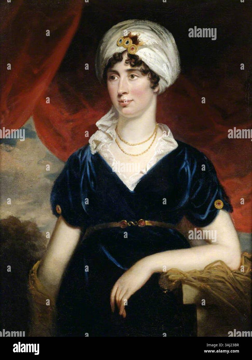 This portrait, painted between 1795 and 1840, depicts Henrietta Anne ...