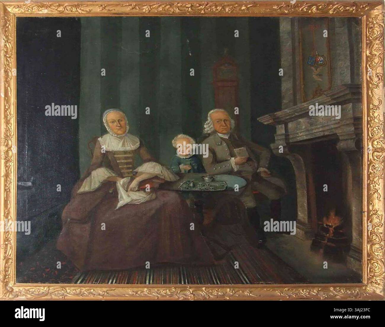 Friese School group portrait of the Hamerster-Binckes family, painted ...