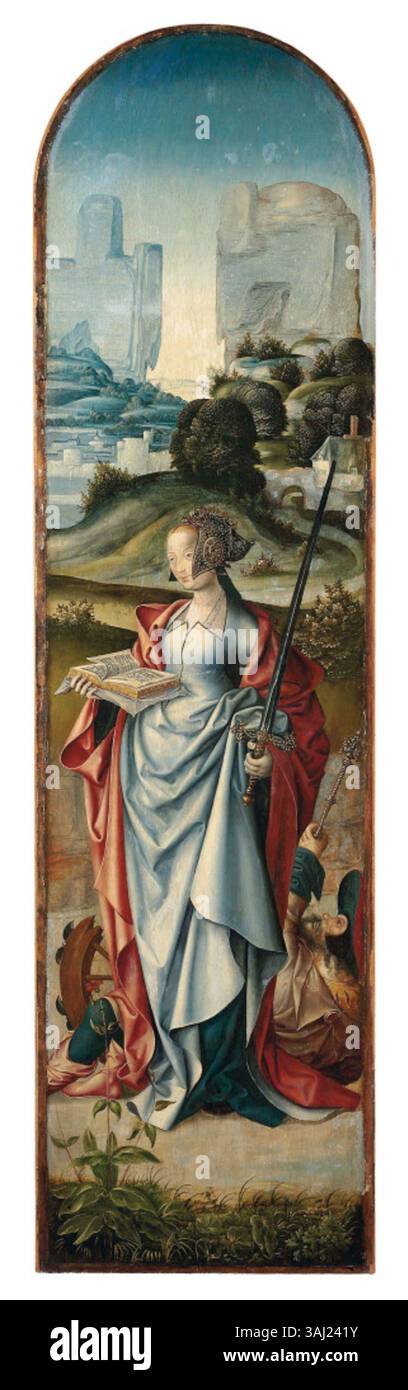 This 1525 triptych, attributed to the Master of Pauw and Zas, depicts the Last Supper in the ...