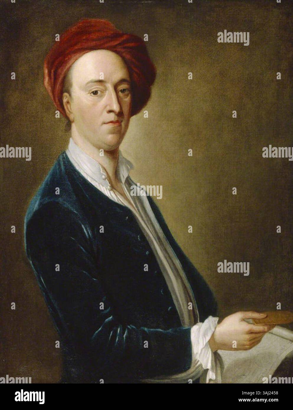 This circa 1730 portrait, possibly of Thomas Anson, MP, depicts an ...