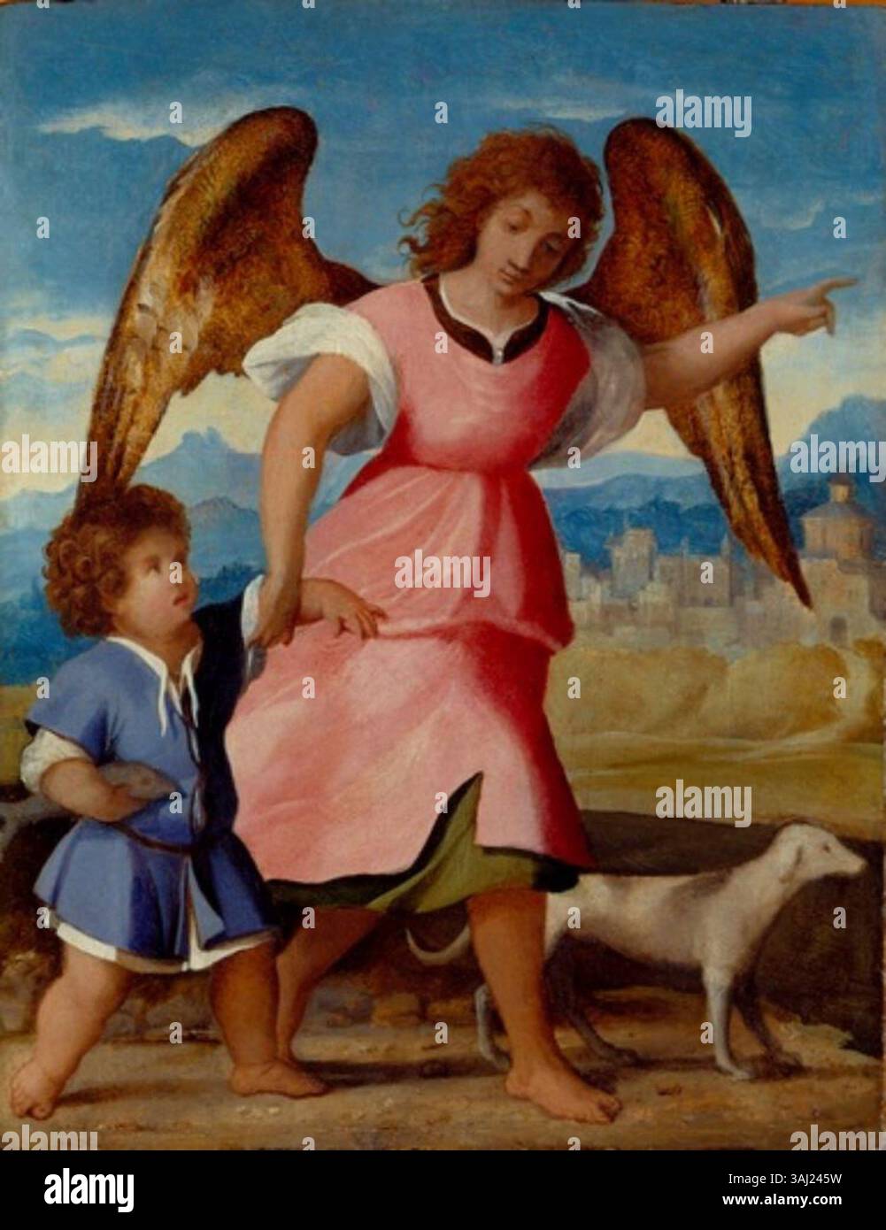 Palma il Vecchio’s 'Der Erzengel Raphael mit dem kleinen Tobias' (The ...