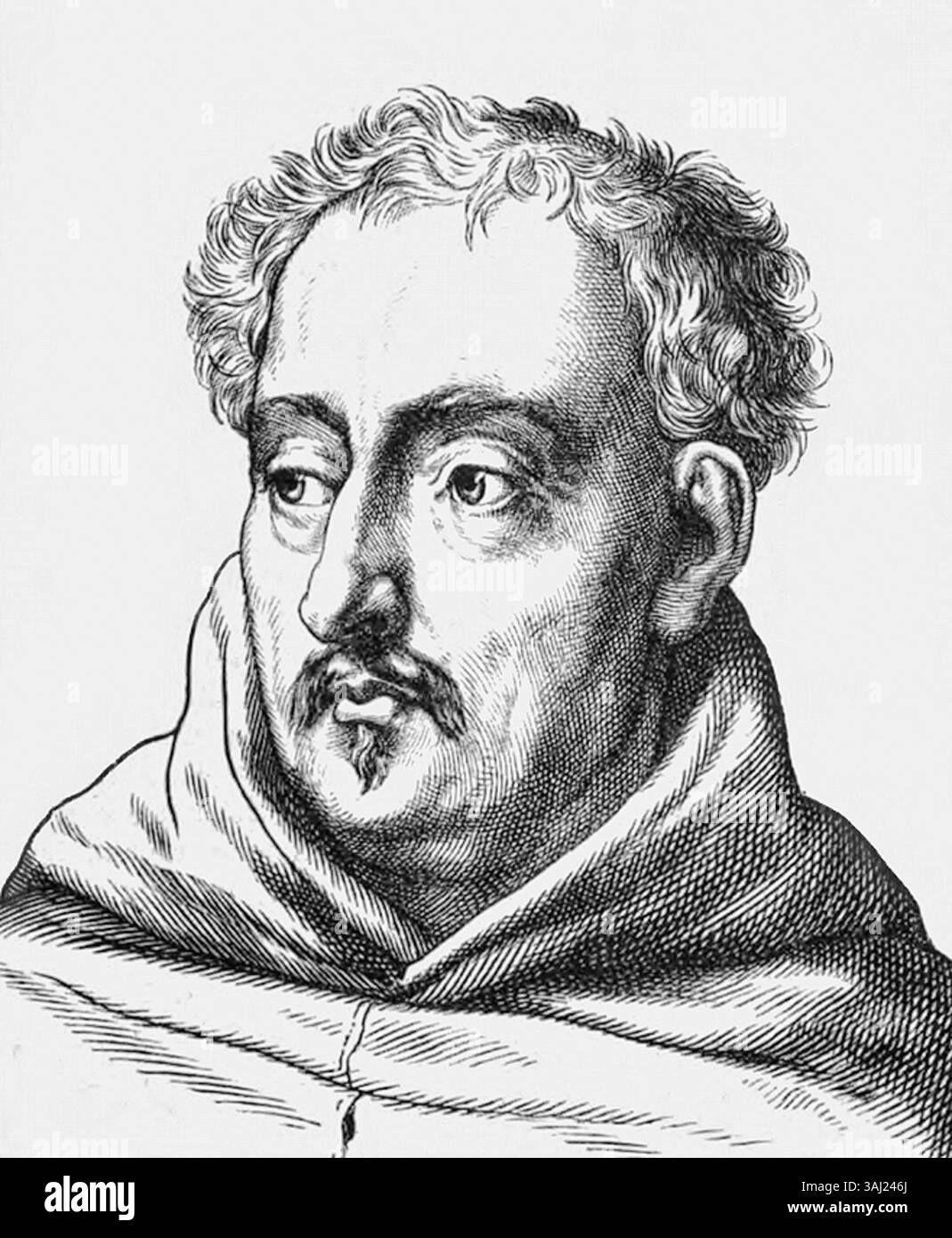 Portrait of Abraham a Sancta Clara from the 1854 series 'Two Hundred ...