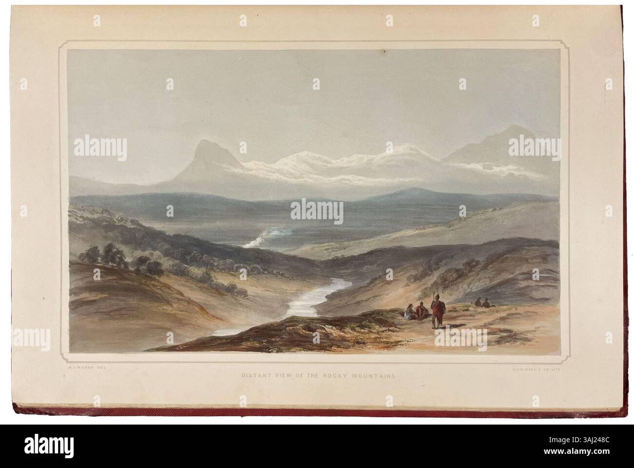 This 1848 lithograph by Henry James Warre captures a distant view of ...