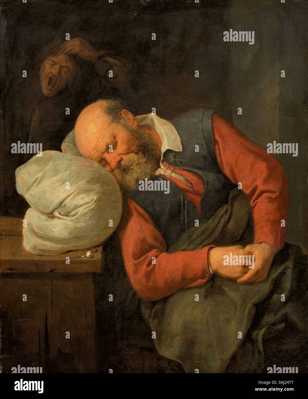 An oil painting by David Rijckaert III, created between circa 1640 and ...