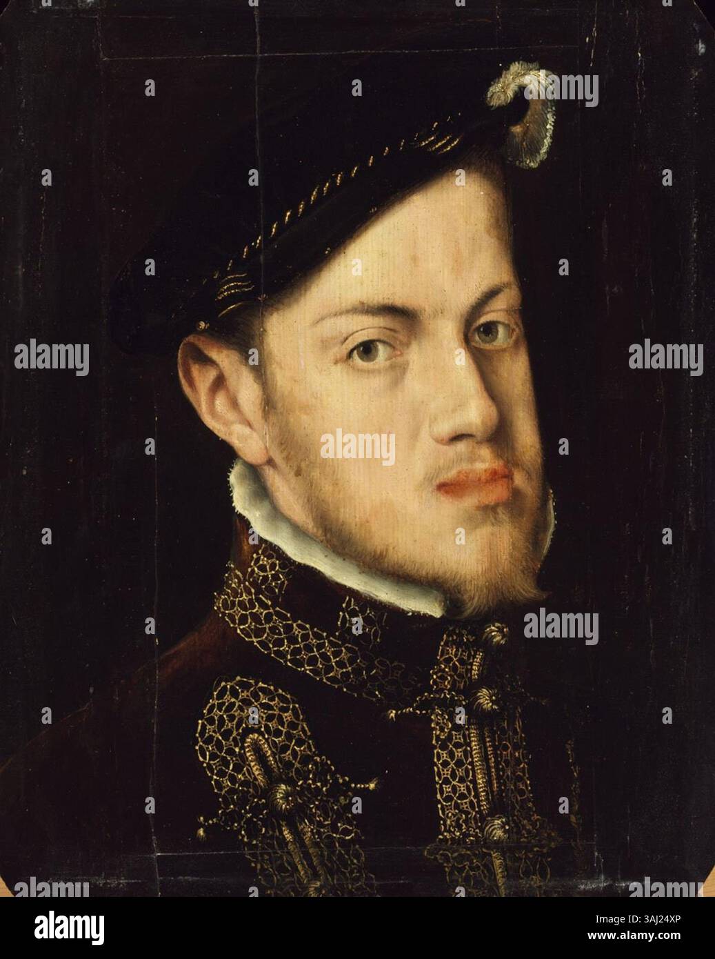 This portrait by Antonis Mor captures Philip II of Spain during his ...