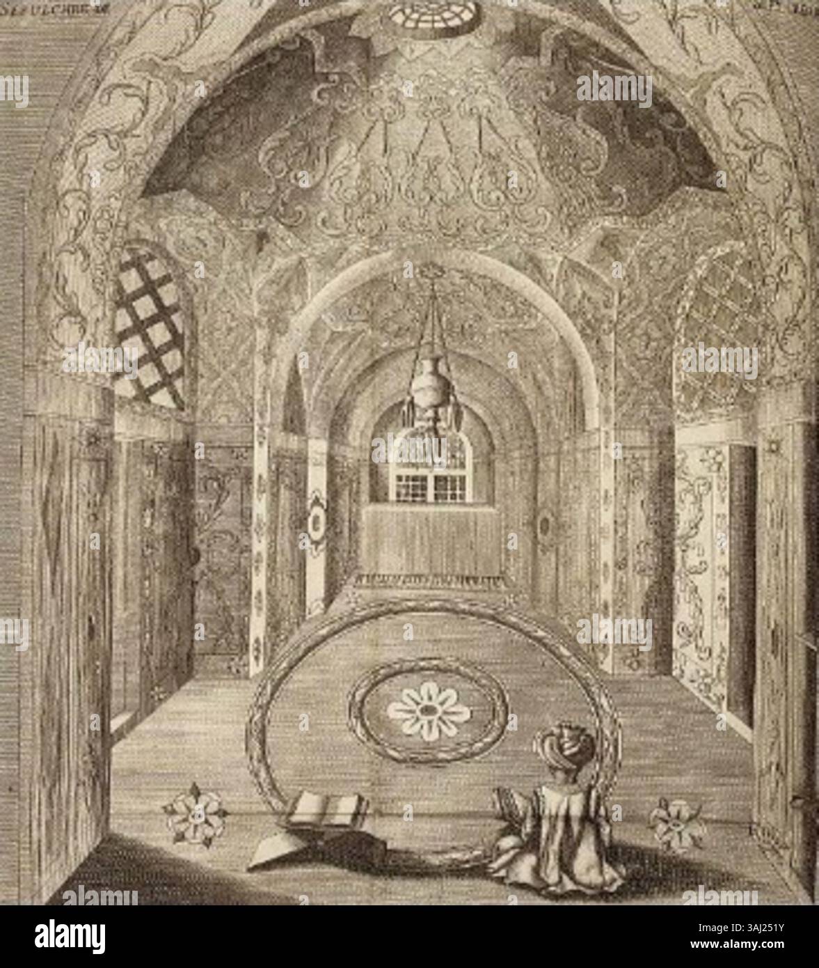 A depiction of the Tomb of Shah Safi from John Chardin’s travels in ...