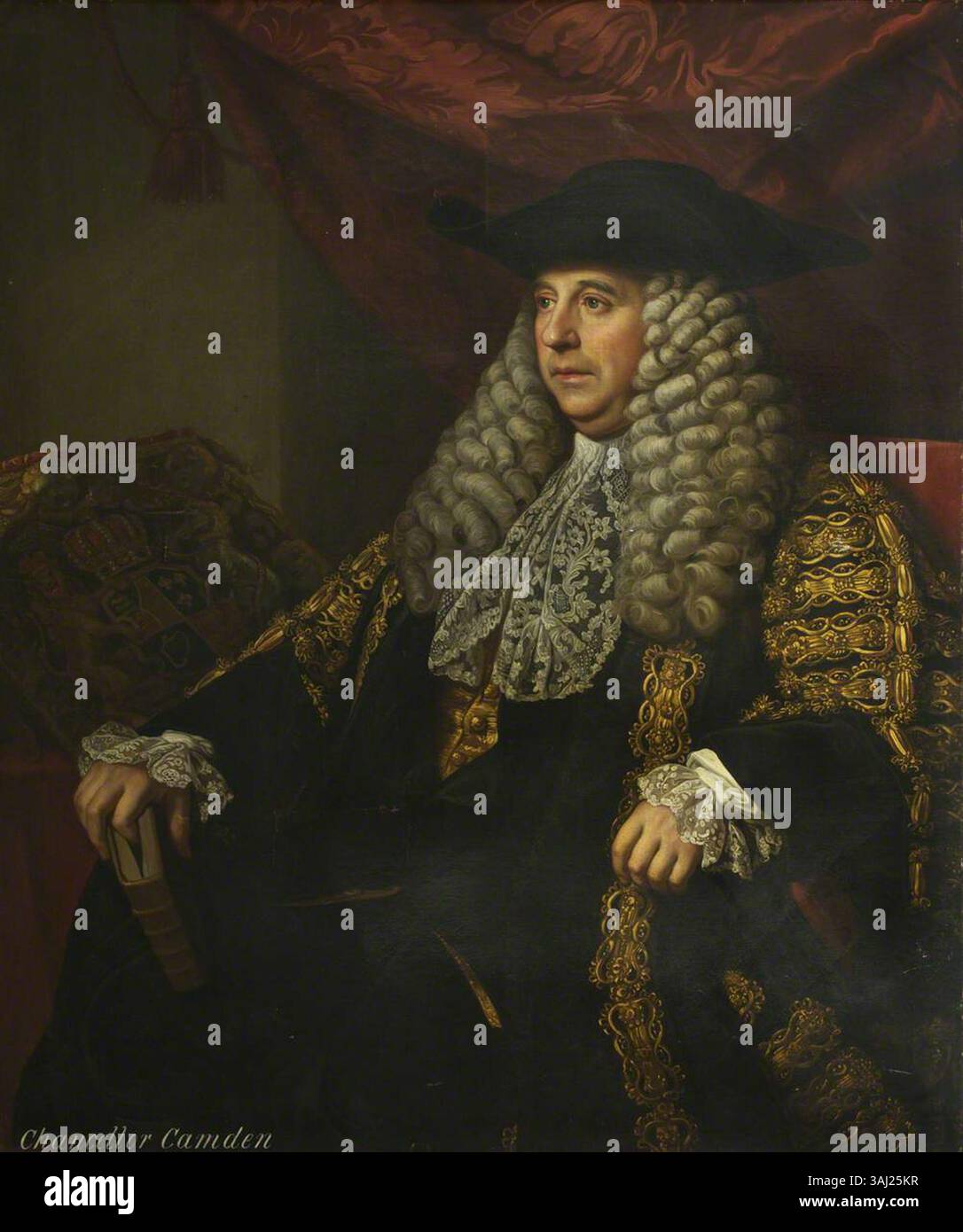 A portrait of Charles Pratt, 1st Earl Camden, Lord Chancellor, painted ...