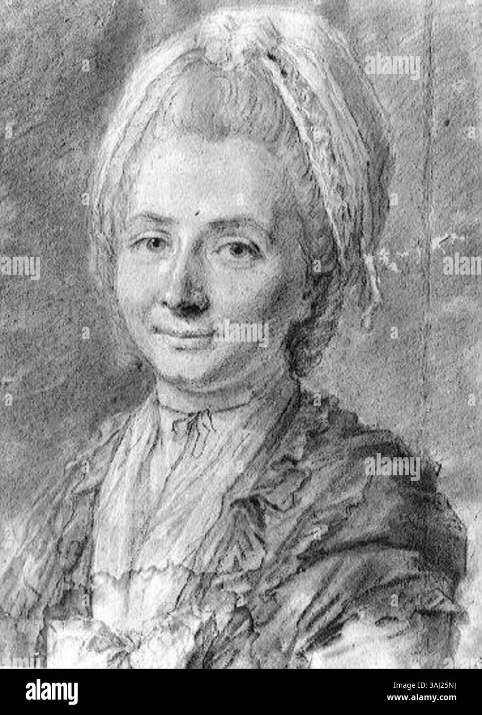 This 18th-century painting by Antoine Vestier depicts a woman wearing a ...