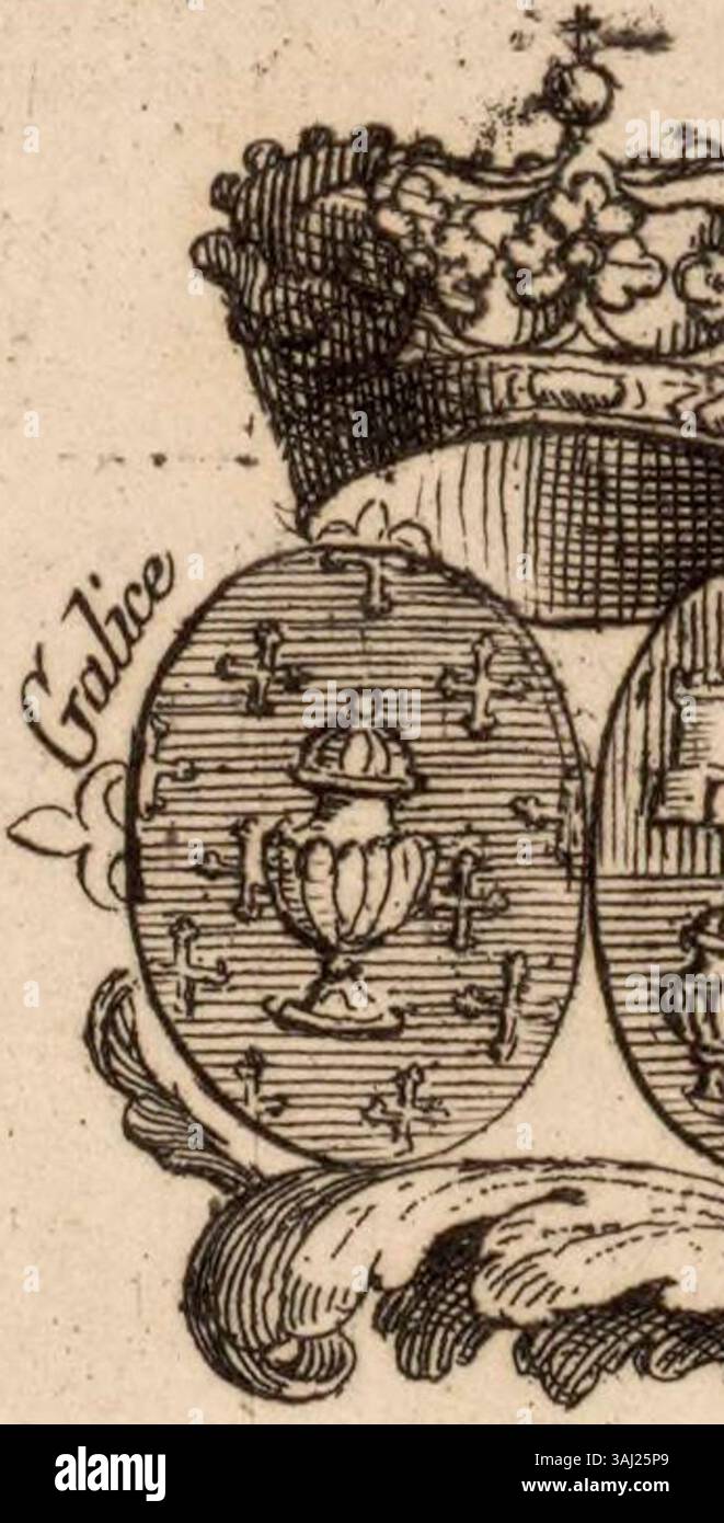 The 1704 map of the Kingdom of Galicia and Asturias, created by Jean ...