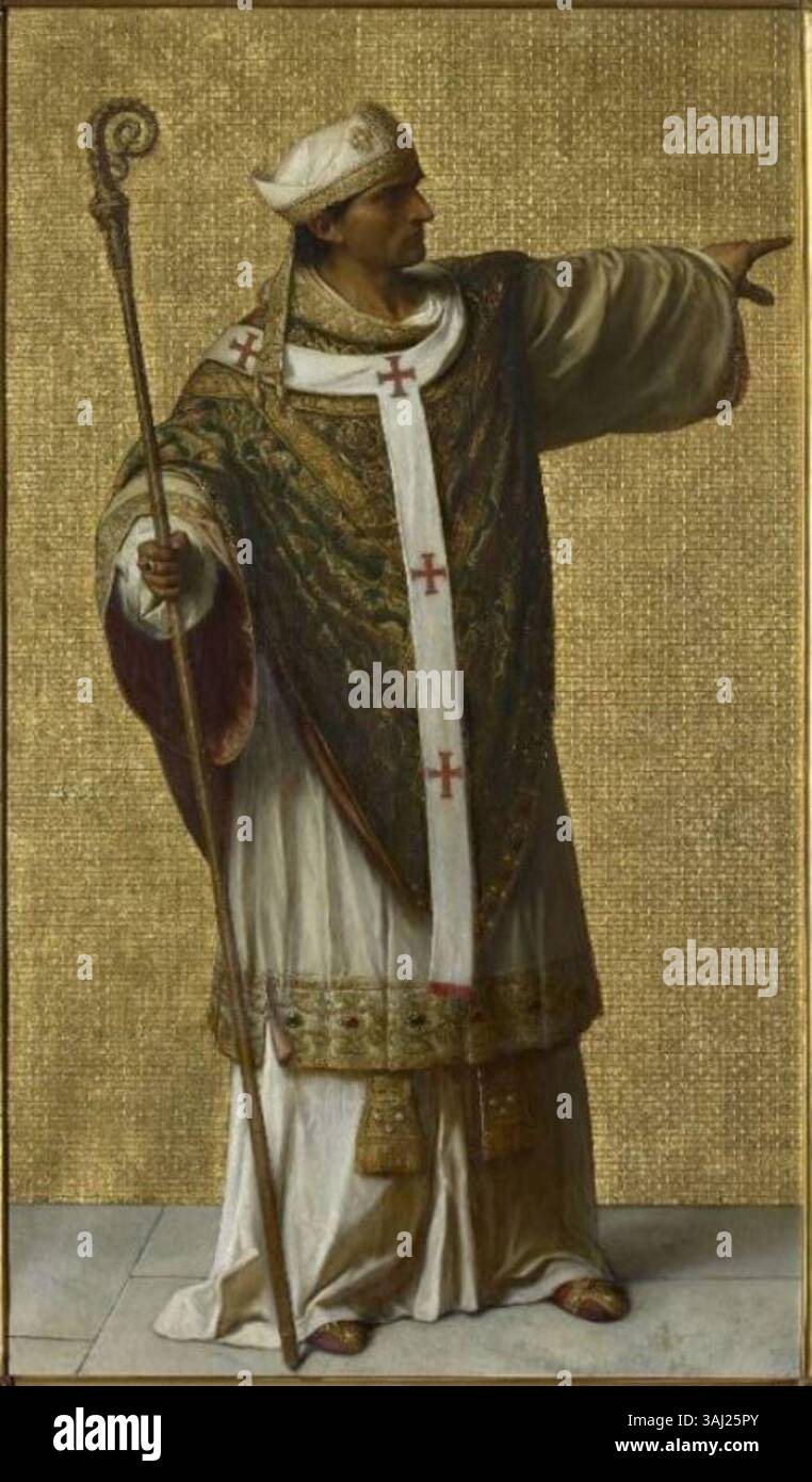Louis Gallait’s depiction of Notger of Liège, created for the hemicycle ...