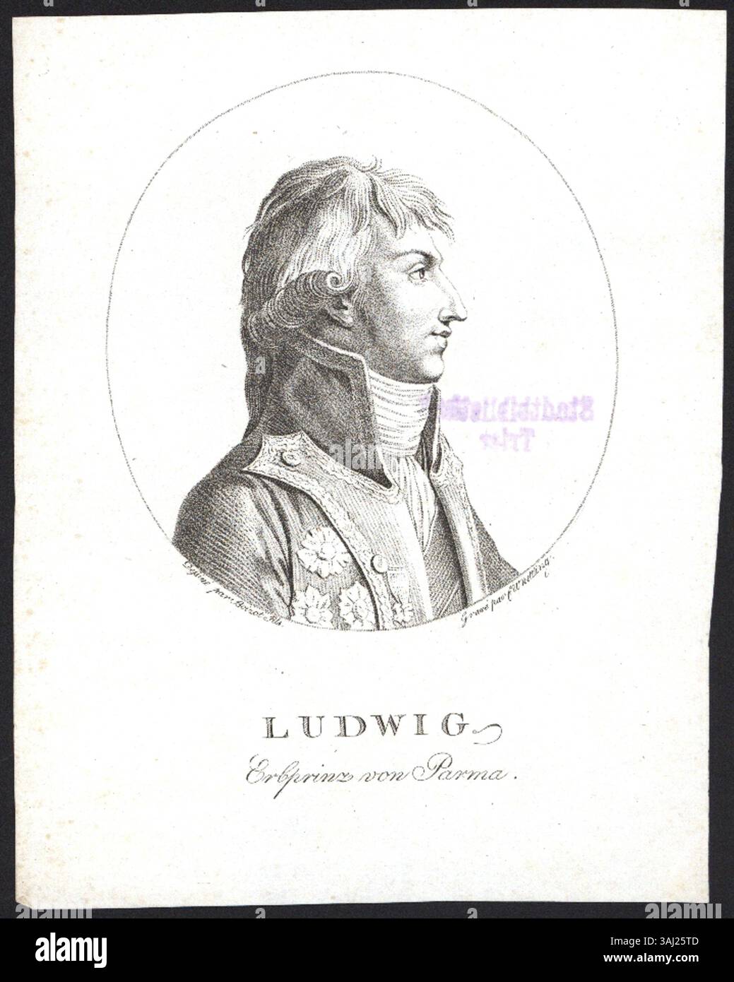 Portrait of Pier Luigi II. Farnese by Friedrich Wilhelm Nettling, a ...