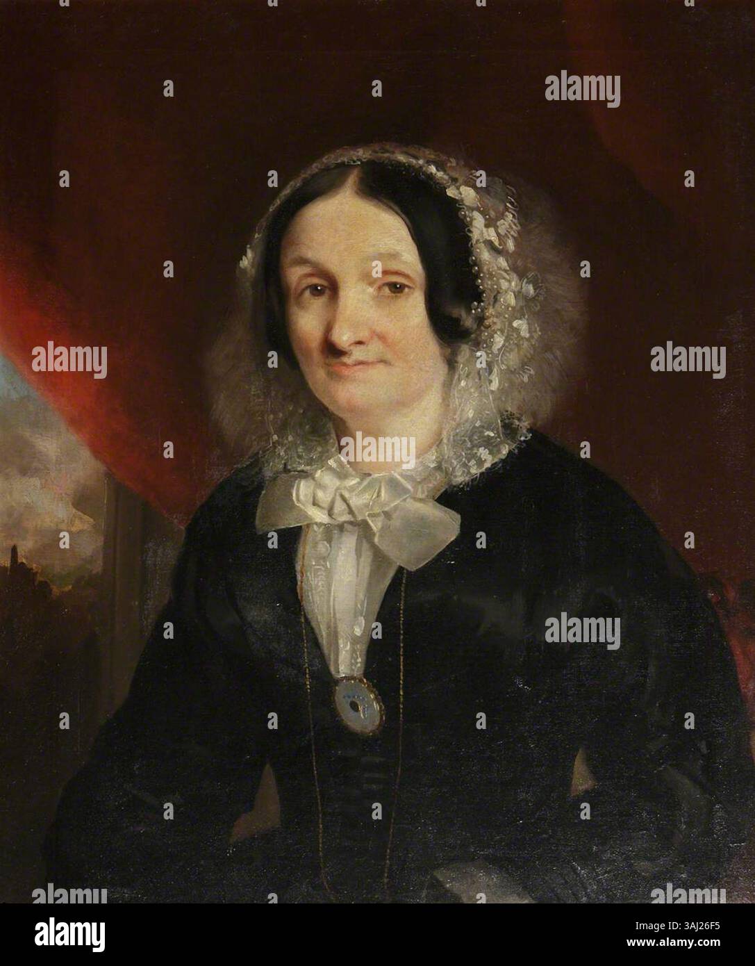 This portrait depicts Miss Bentley, later Mrs. Thomas Jones, painted between circa 1830 and 1840 ...