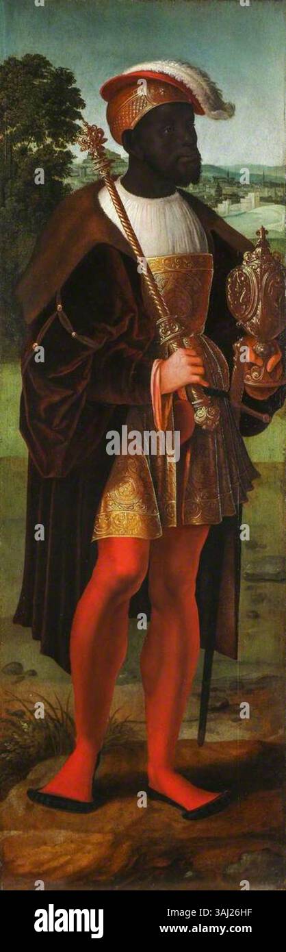 This circa 1520 painting by Joos van Cleve depicts Balthazar, one of ...