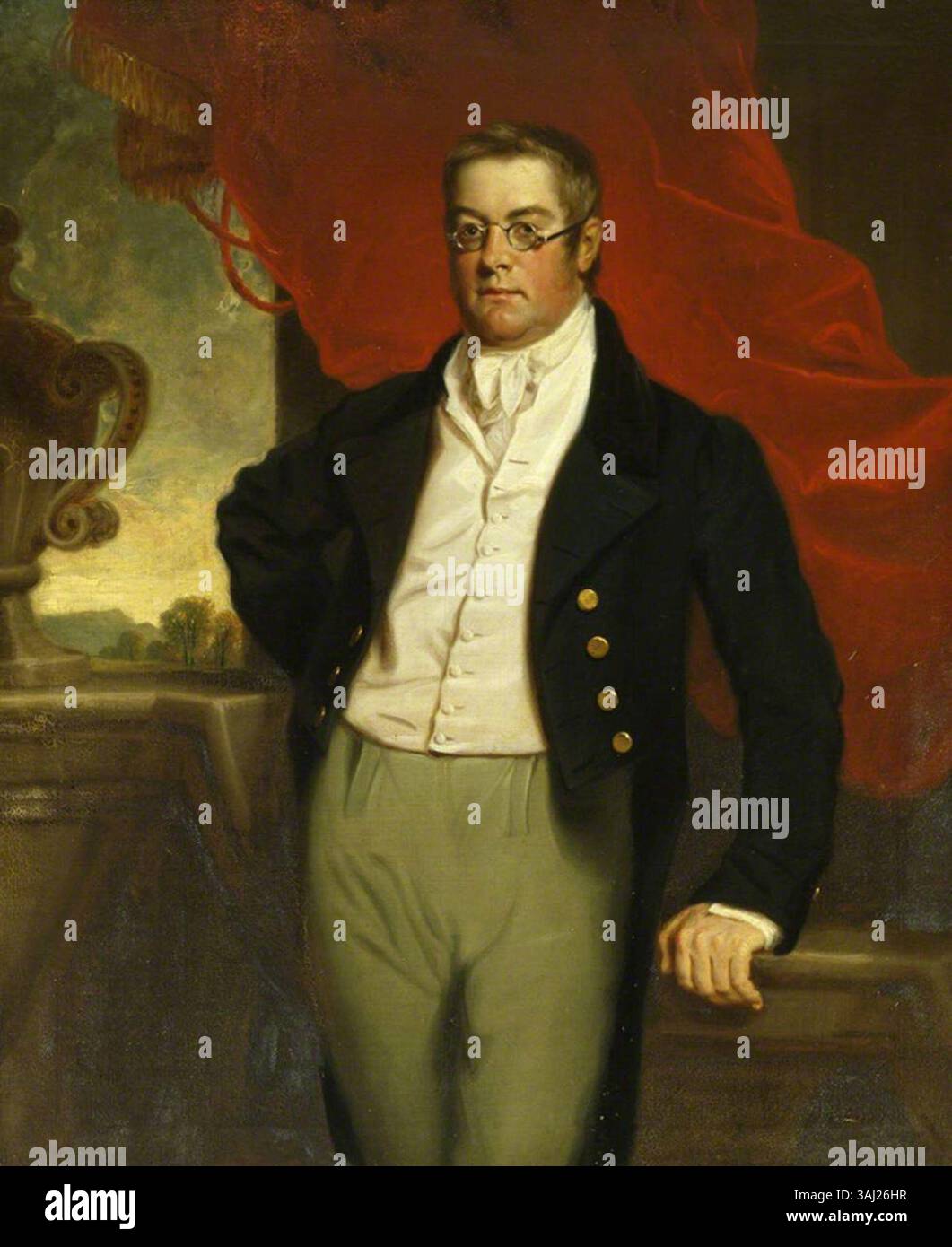 This portrait of John Phelips, painted between 1820 and 1825, is ...