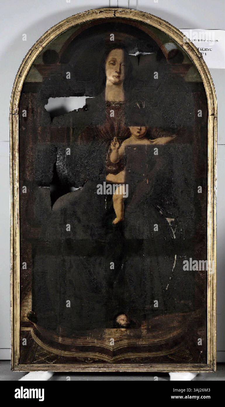 Piero del Pollaiolo’s 15th-century oil painting 'Virgin and Child ...