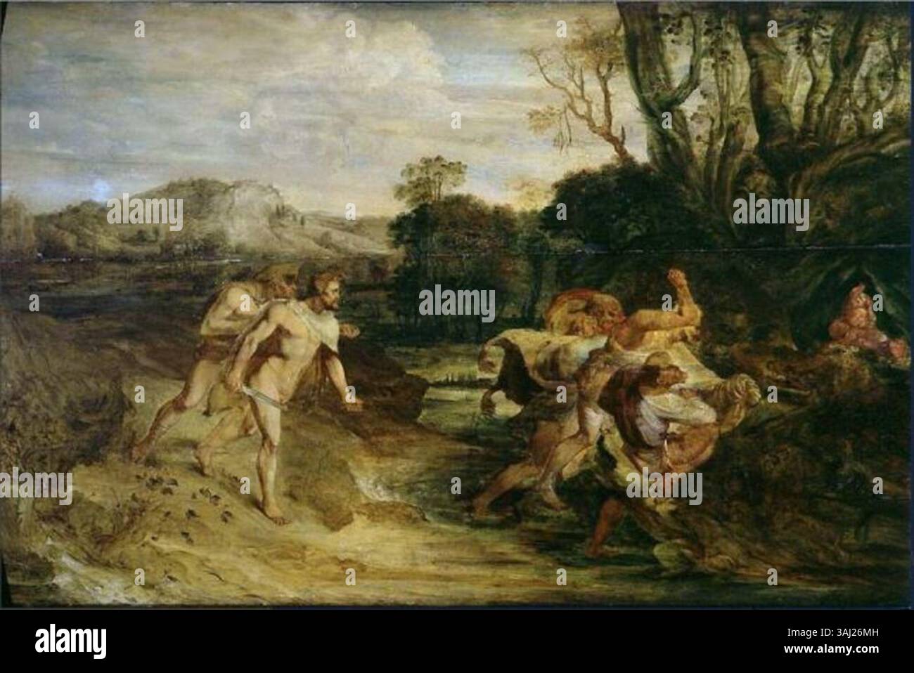 The Origin of the Lupercalia, painted by Peter Paul Rubens (1577–1640 ...