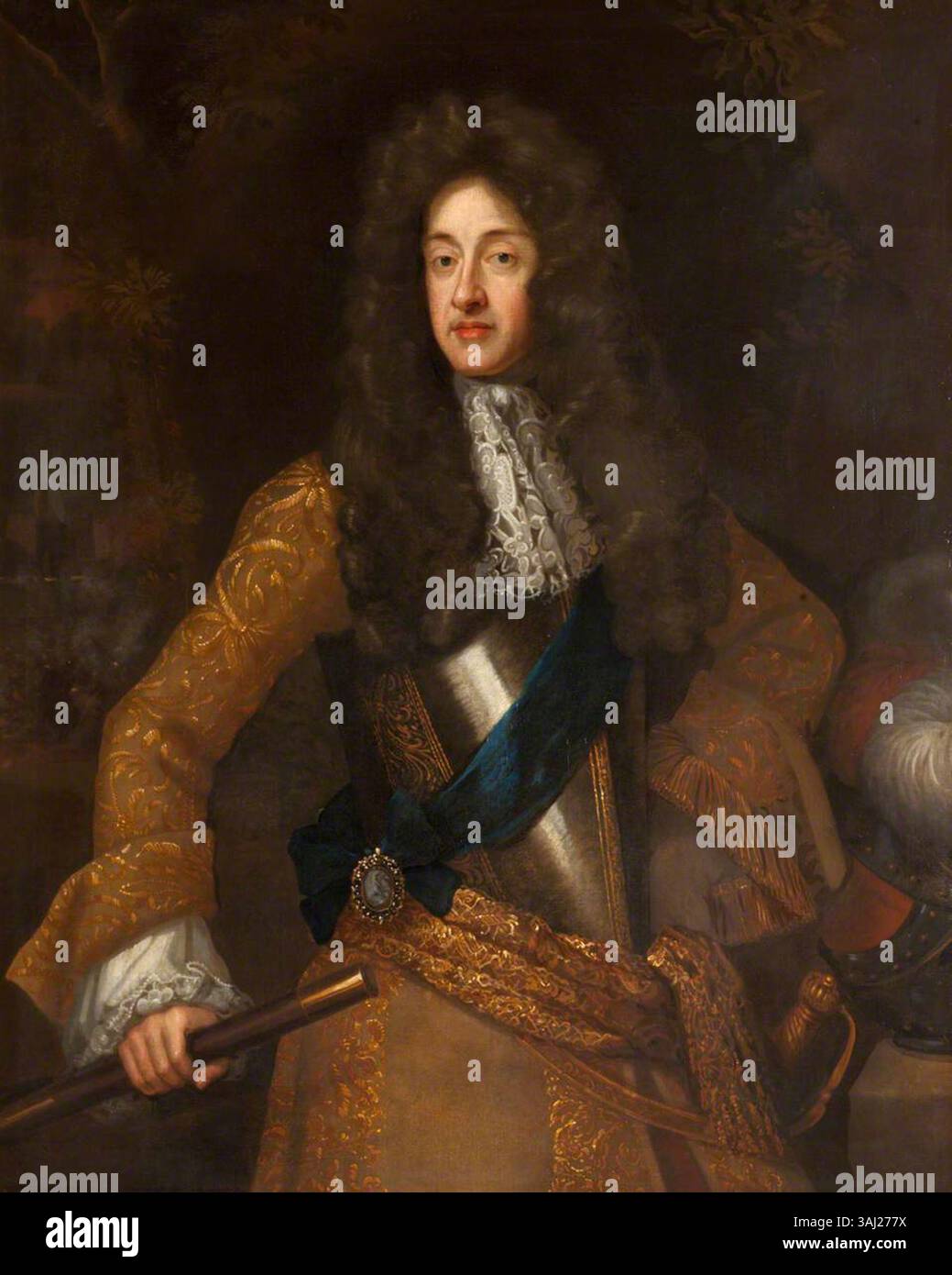 This painting, created in the style of Godfrey Kneller, depicts King ...