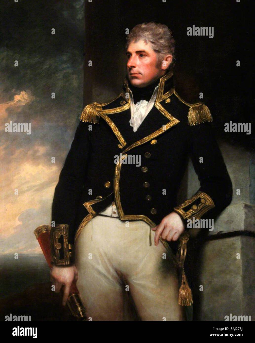A portrait of Admiral Sir Harry Burrard-Neale, 2nd Baronet, painted by ...