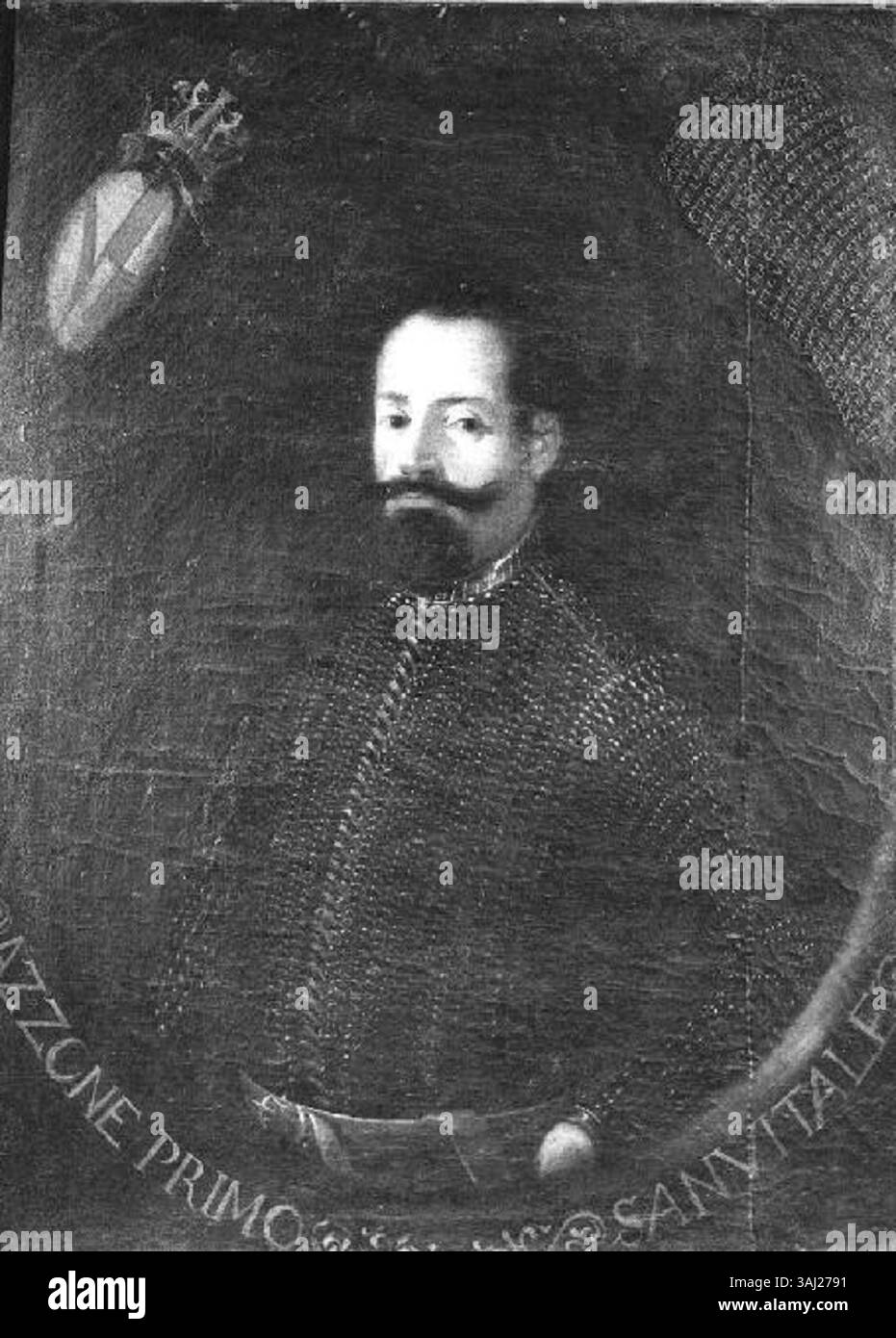 This 17th-century portrait depicts Azzone I Sanvitale, an Italian ...