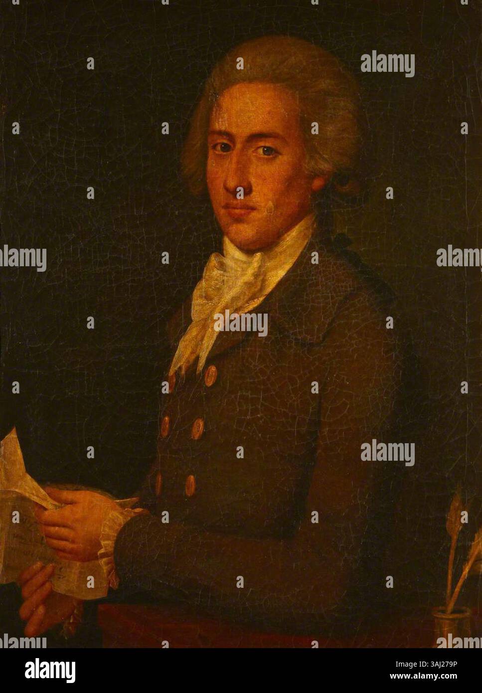 A portrait of Sir Robert Walker, 2nd Baronet, painted between 1780 and ...