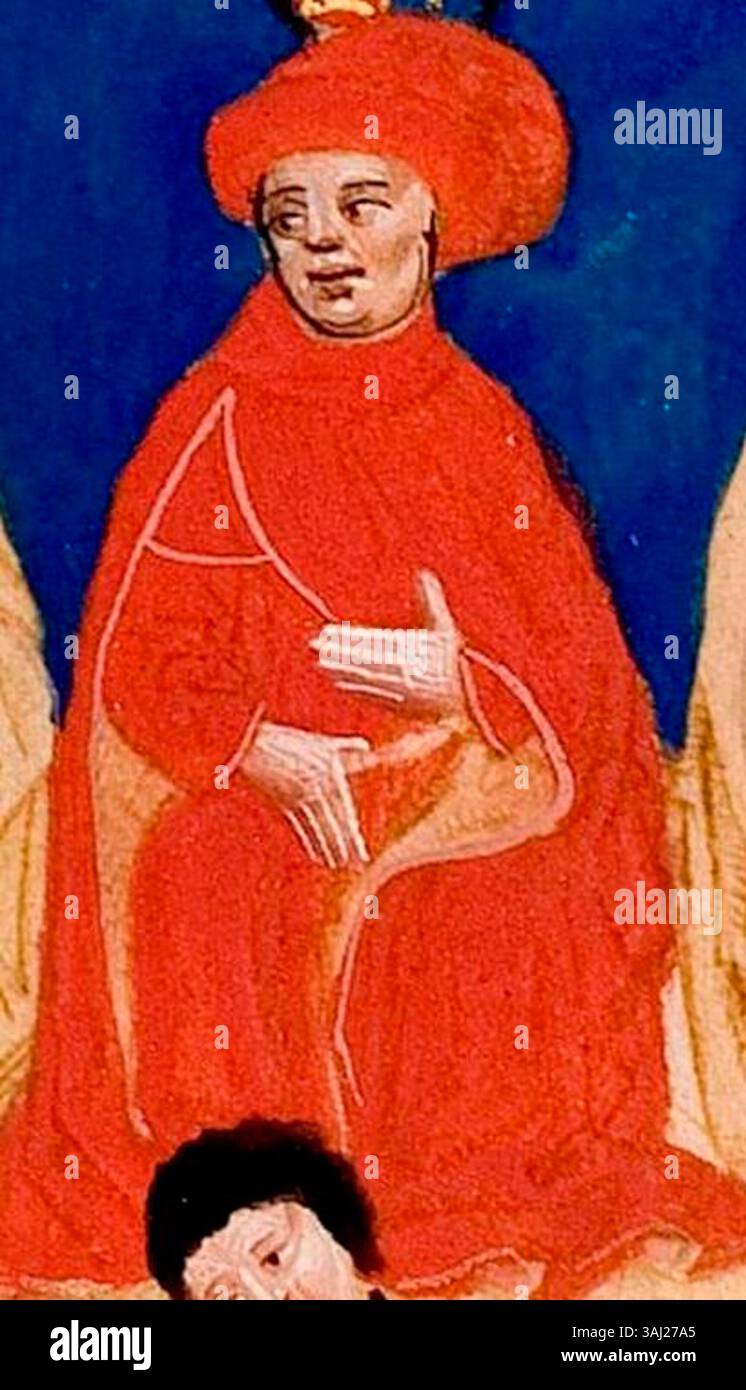 This 1460 depiction of the *Exchequer of Pleas* shows the chief baron ...