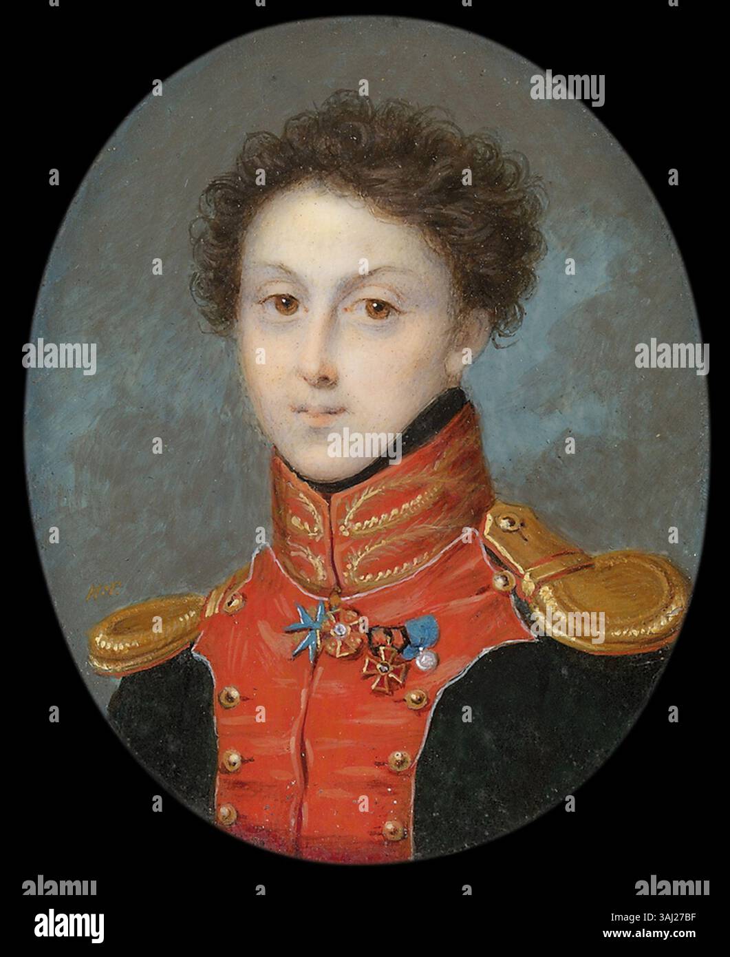 This 1817 portrait by Vasiliy Alexandrovich Bibikov depicts Ivan Grigoriev, a significant figure ...