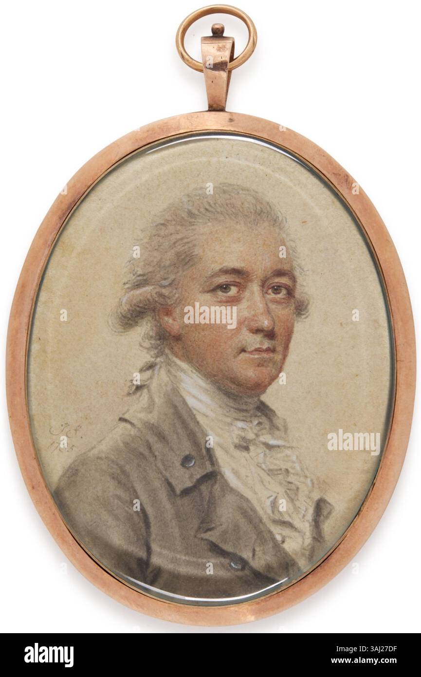 This 1785 miniature portrait by John Smart is traditionally identified ...