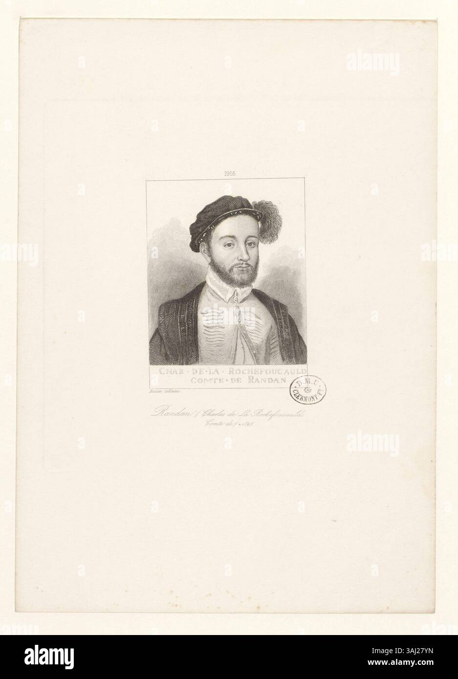 A print from the Boyer collection of Charles de La Rochefoucauld, Count ...