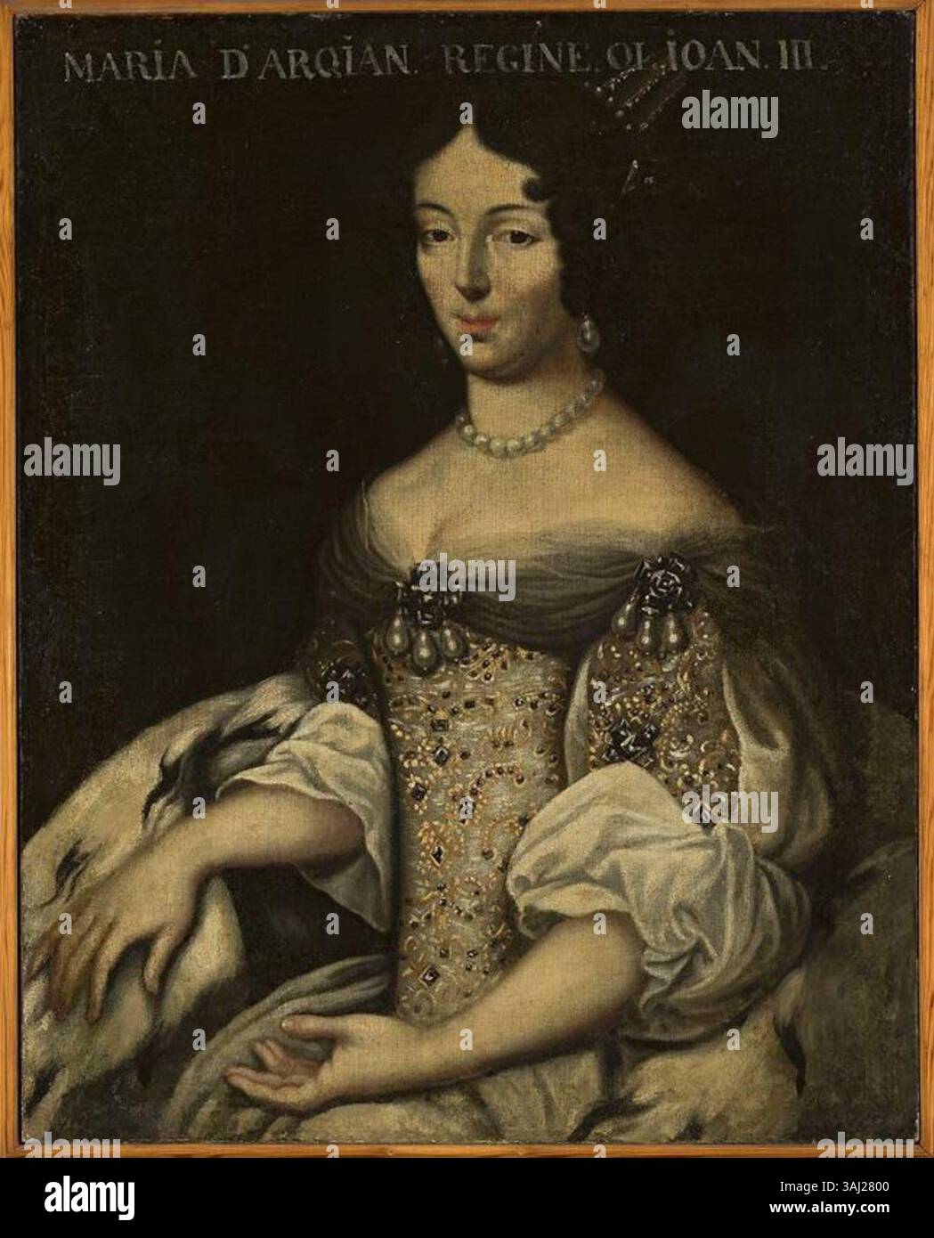 An unidentified painter's 17th-century portrait of Maria Kazimiera ...