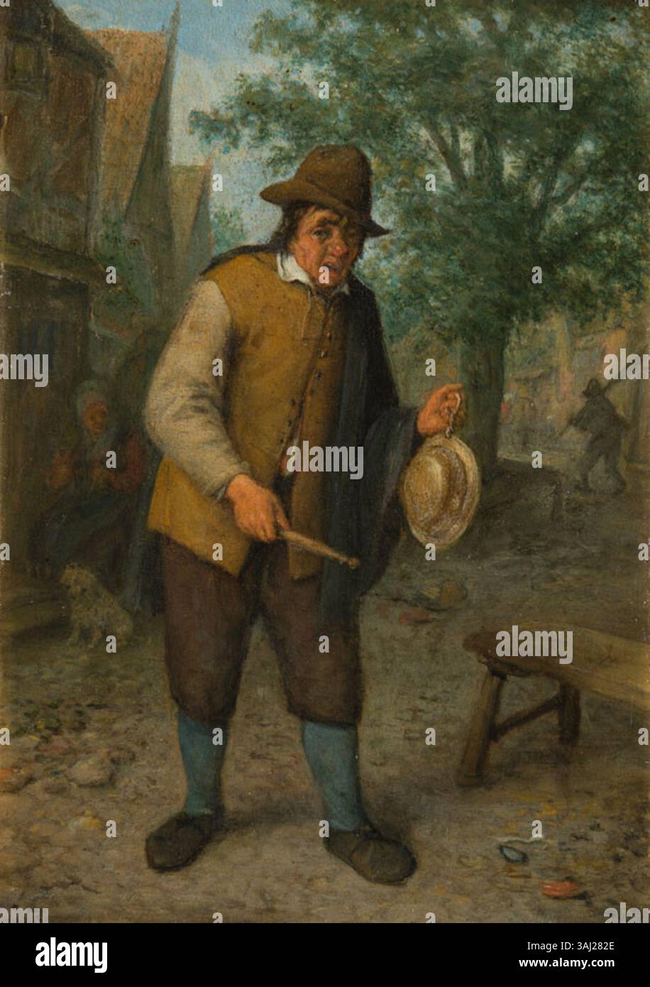 'The Sense of Hearing' by Adriaen van Ostade, part of a series on the ...