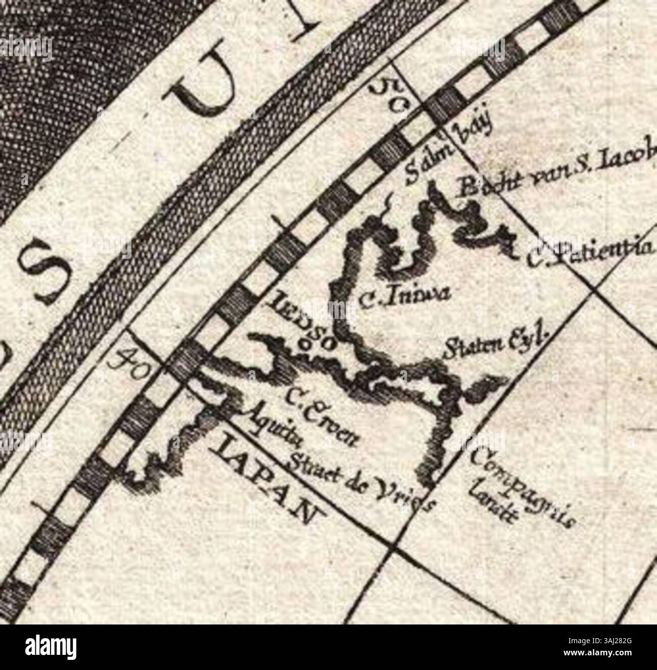 This 1696 double hemisphere map by Johann Zahn depicts the world as ...