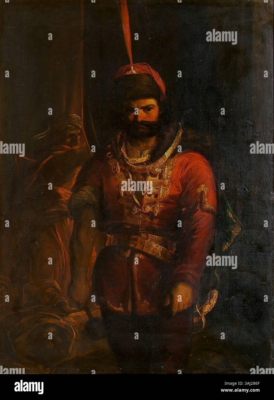 This 1856 artwork by Ura Jaki portrays King Marko, a central hero in ...