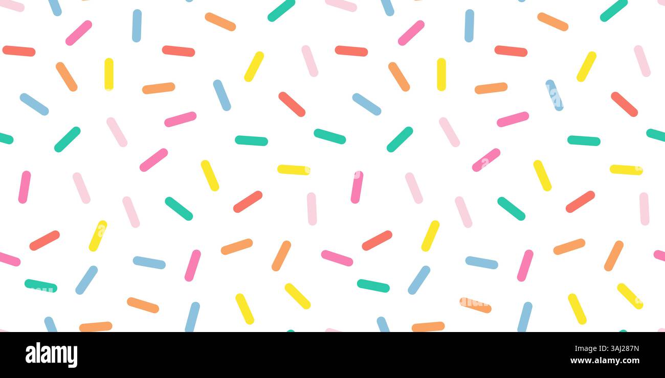 Simple Sprinkle Seamless Pattern. Colorful donut or cake glaze with ...