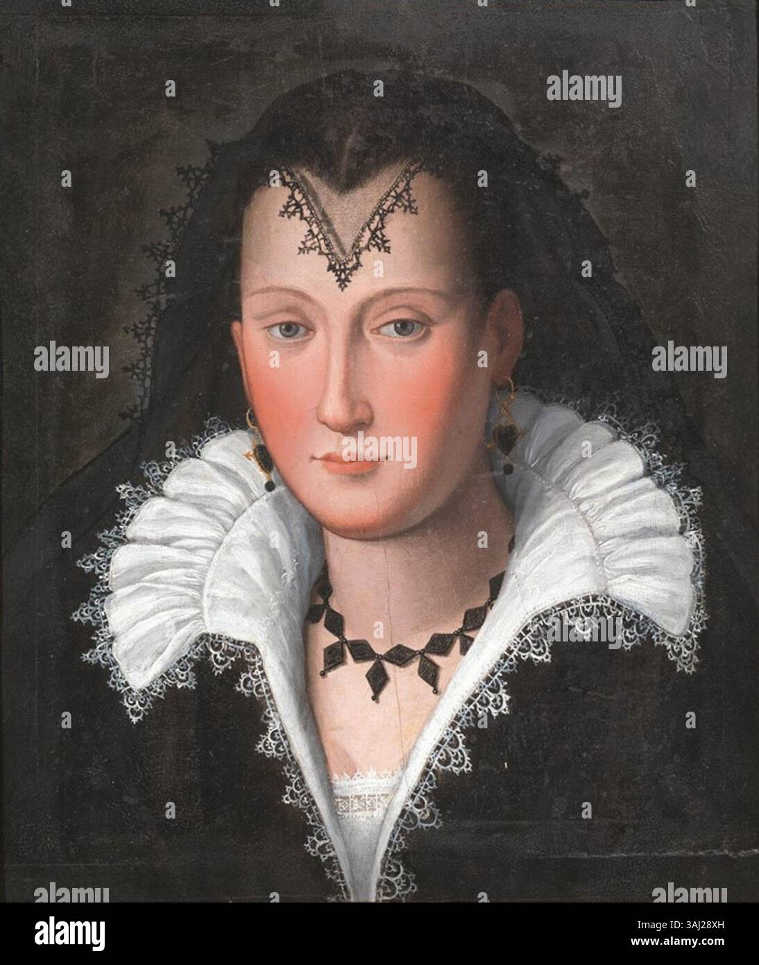 This 16th-century portrait from the Tuscan school depicts a noblewoman ...