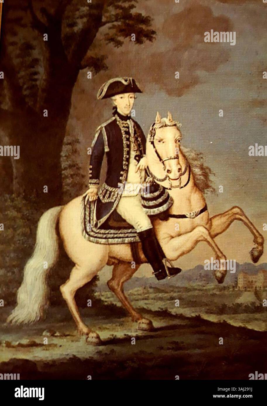 This 18th-century portrait shows Prince Benedetto Maurizio von Savoyen ...