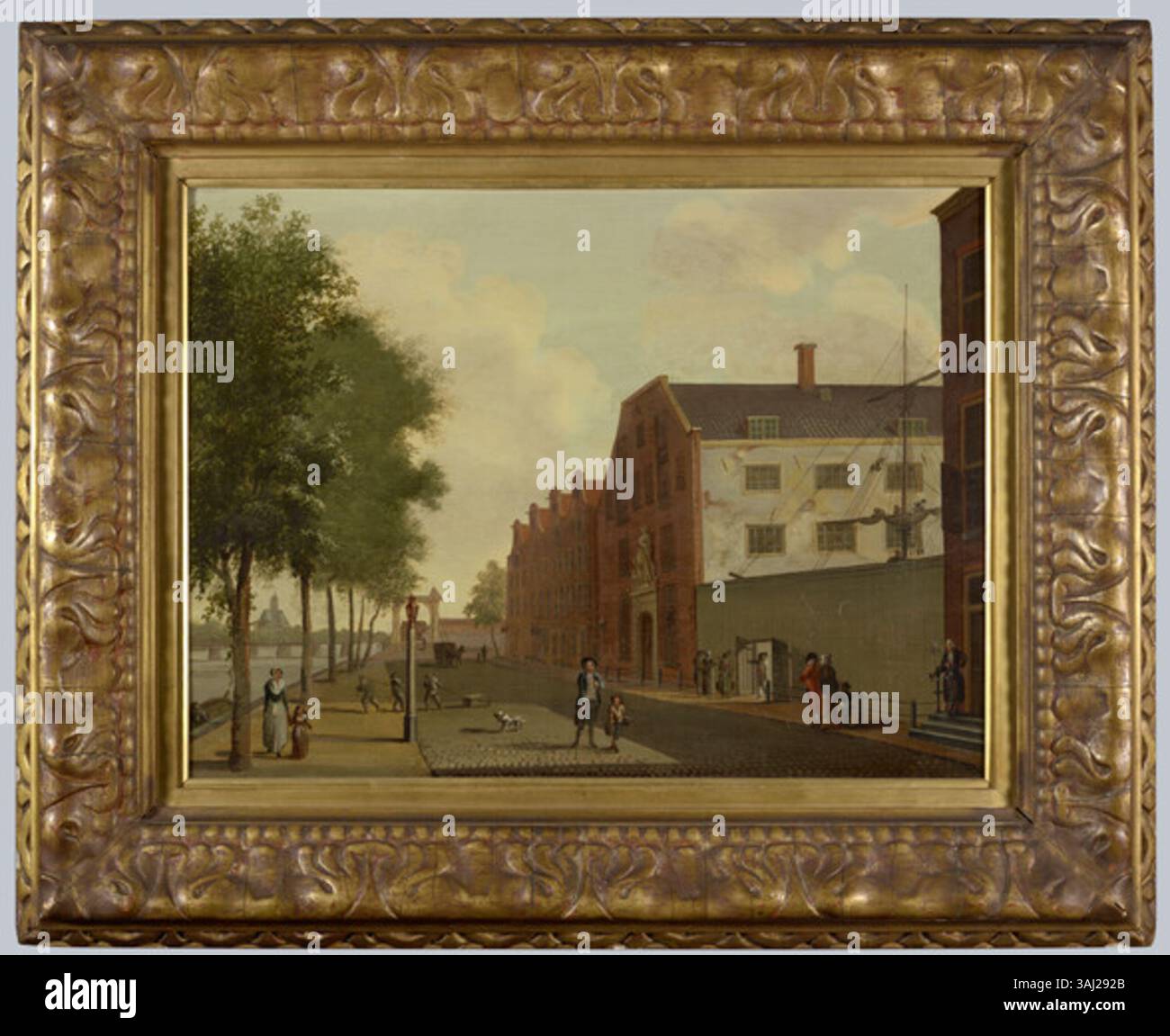 This anonymous painting from around 1790 depicts the Maritime School in ...