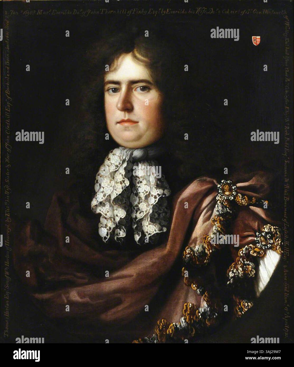 This portrait of Thomas Horton, painted between 1651 and 1699, captures ...