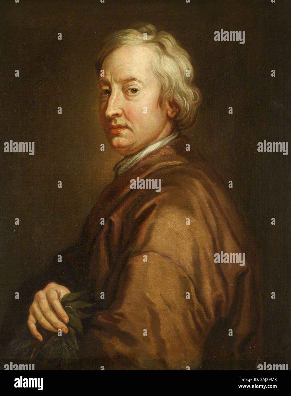 This portrait, painted circa 1695, depicts the famous English poet John ...