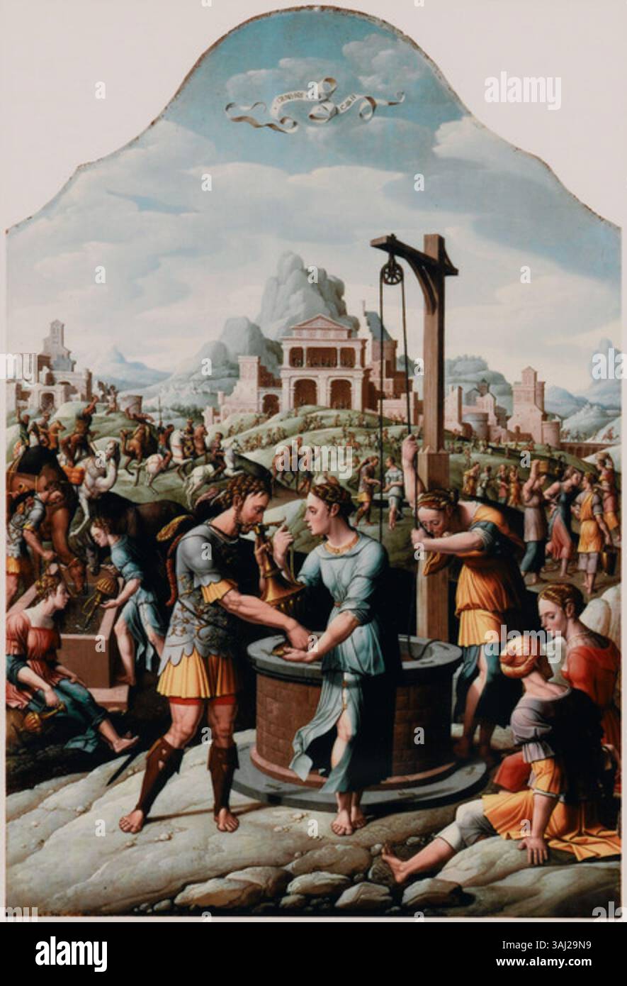 Cornelis Buys II's circa 1550 painting depicts the biblical scene from ...