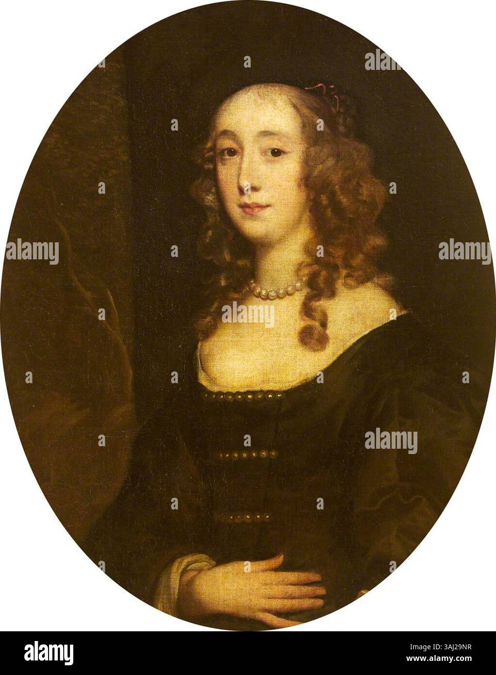 This portrait, attributed to John Hayls, depicts Mrs. Hoare and was ...