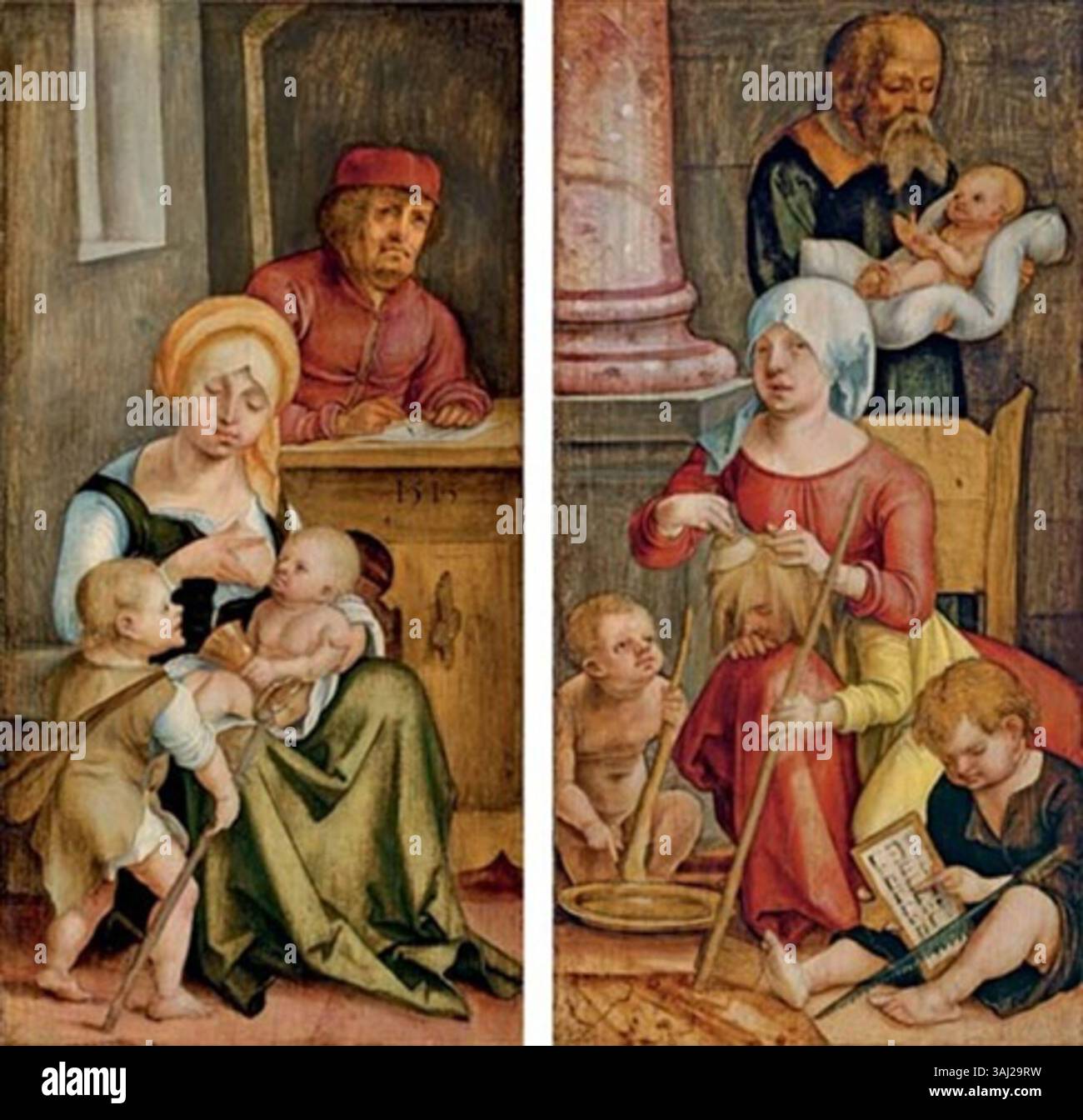 Hans Suess von Kulmbach’s 1513 painting depicts Mary Salome and Mary ...