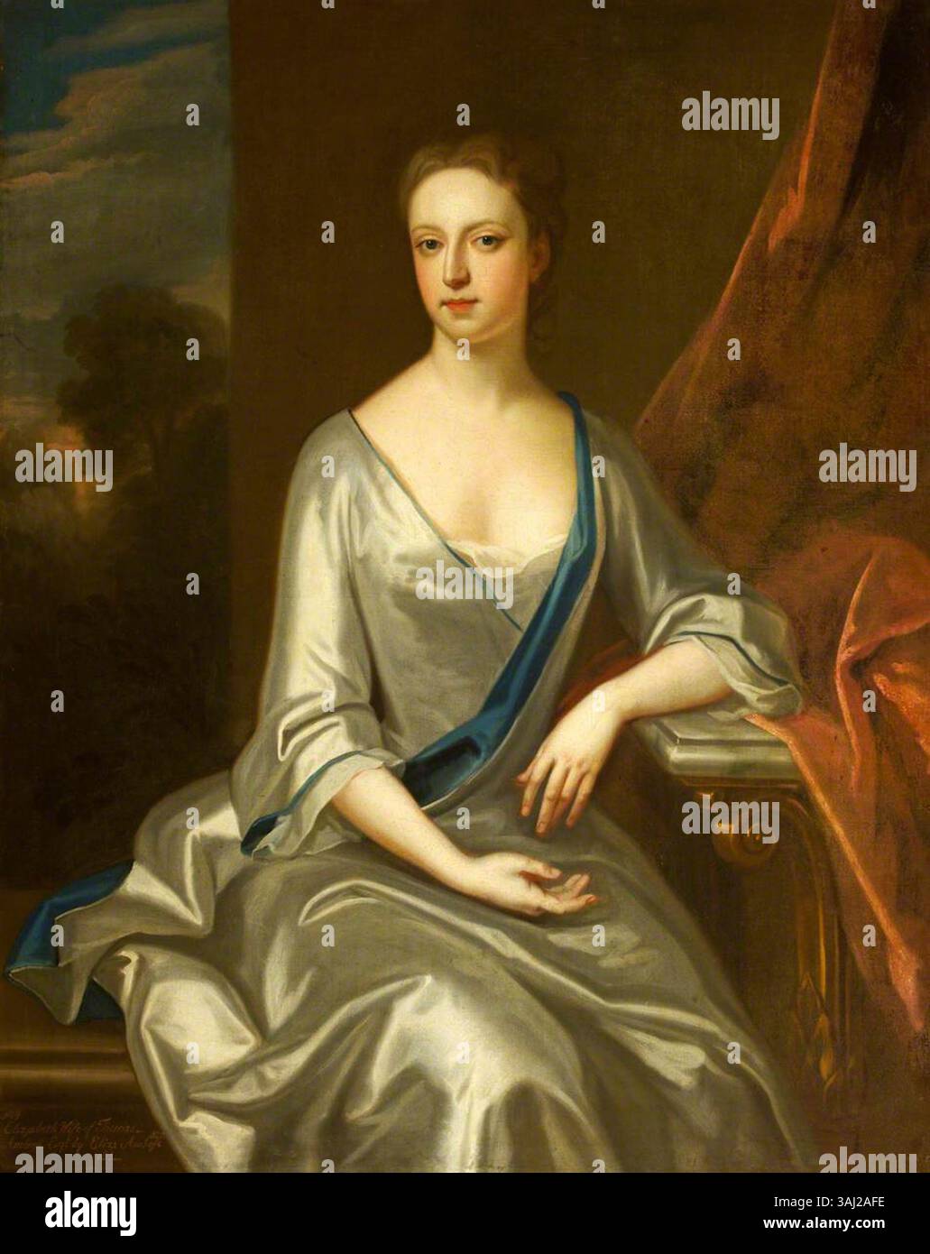 This portrait, likely depicting Elizabeth Ambrose, wife of Thomas ...