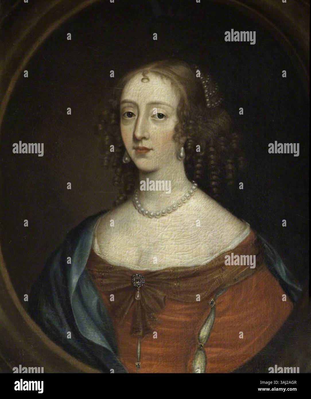 This portrait depicts Isabella Davenport of Henbury, Lady (Fulke) Lucy ...
