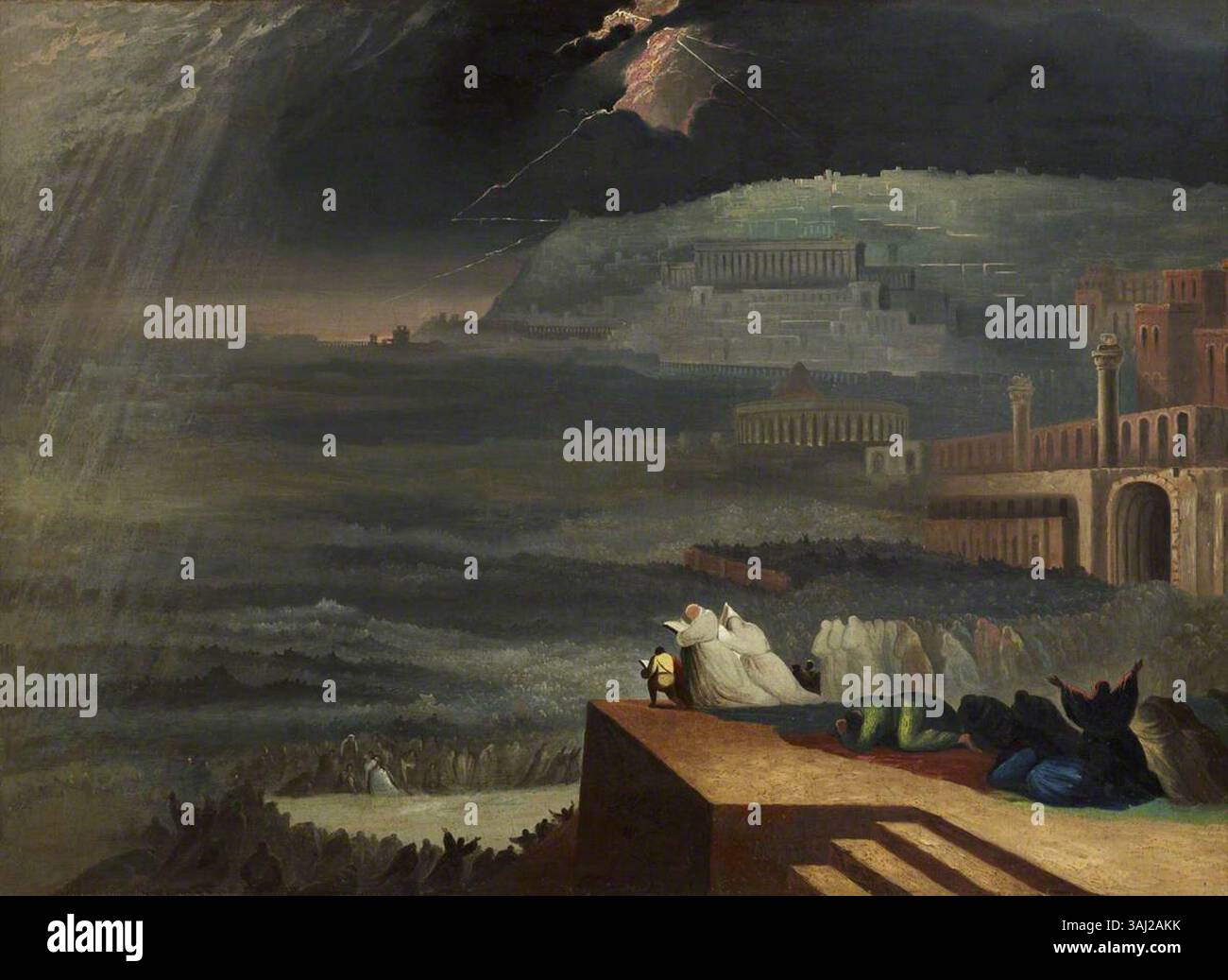 The painting 'The Repentance of Nineveh,' created by John Martin in ...