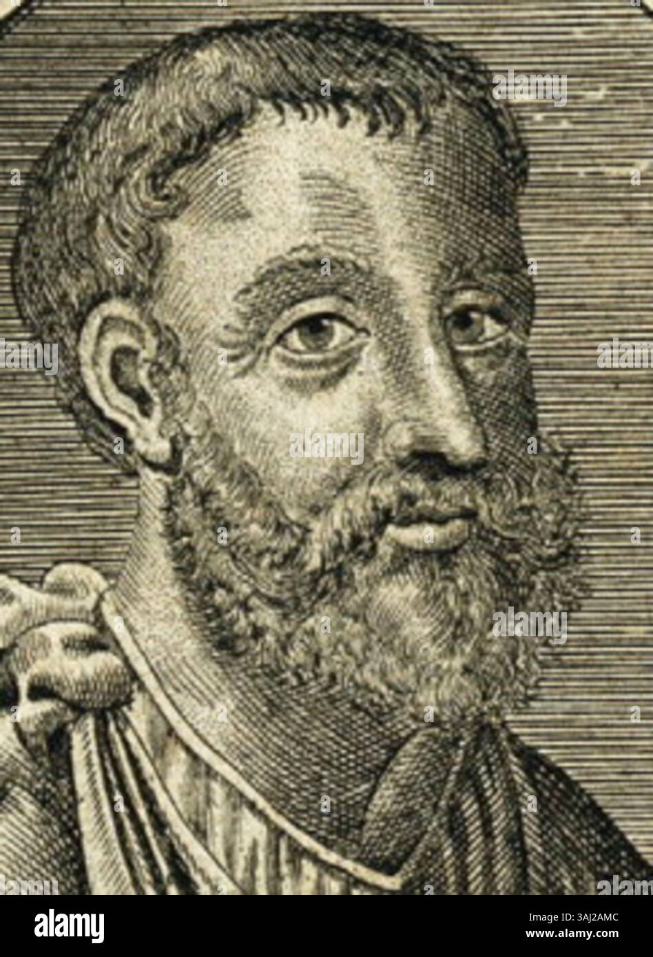 Portrait of Galen, engraved by Georg Paul Busch in the 18th century ...